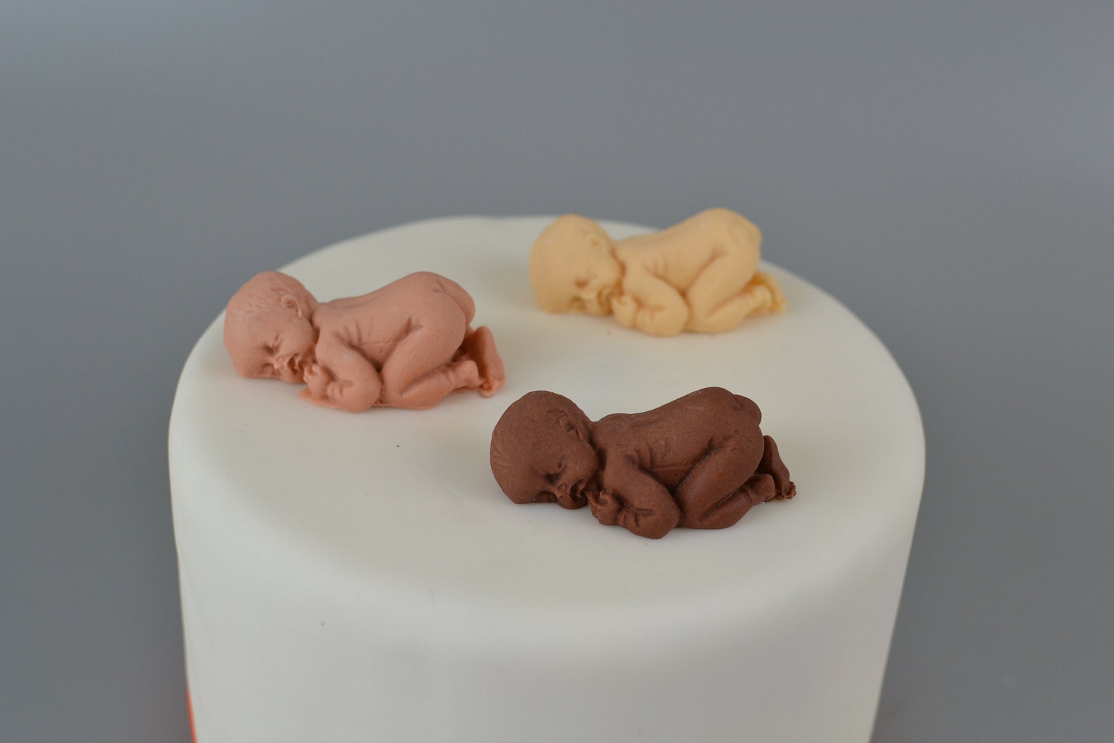 Baby Girl Cake Topper Fondant Baby Girl Baby Shower Cake Set - Etsy