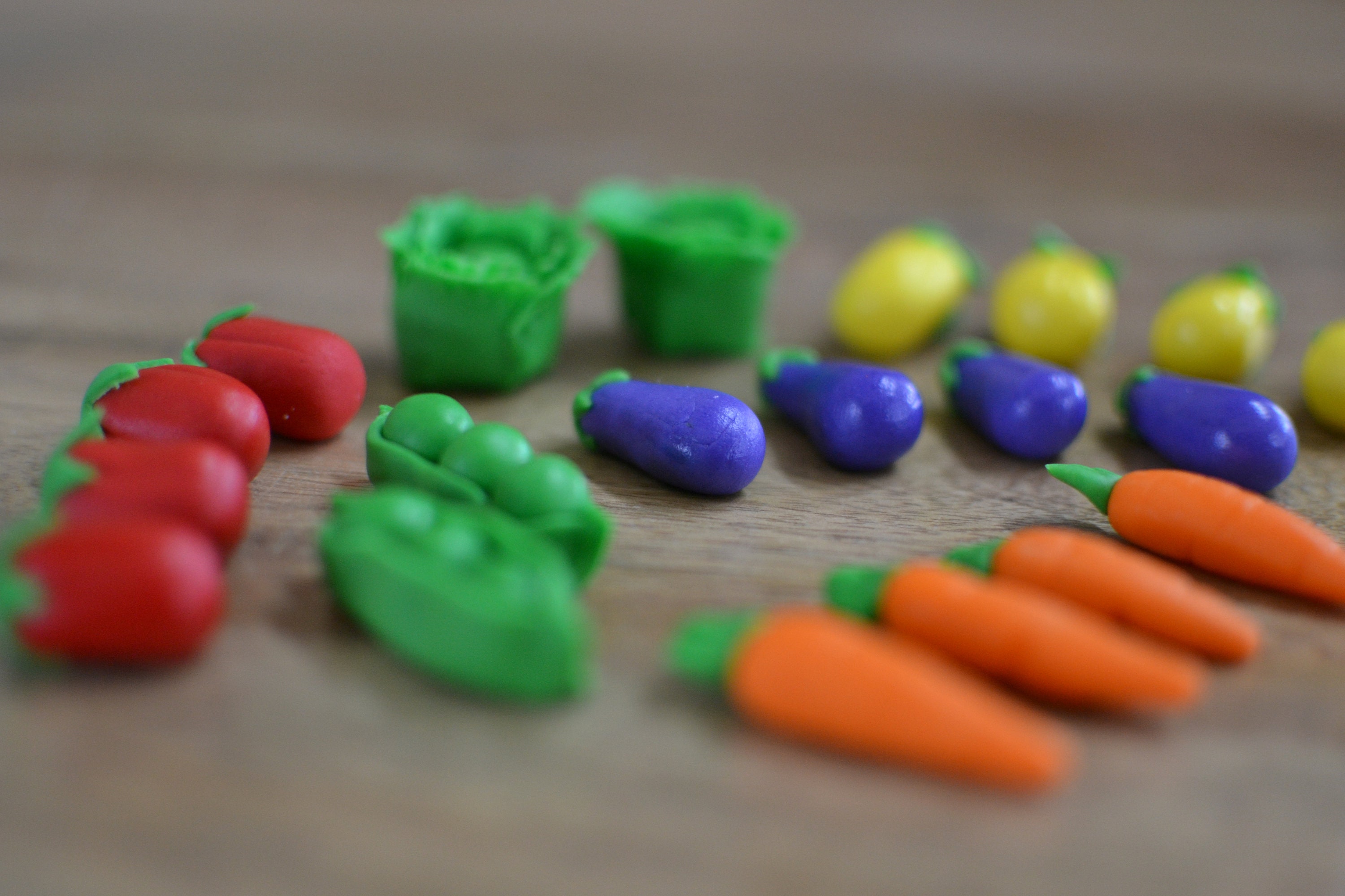 Fondant Vegetables Cake and Cupcake Toppers - Etsy