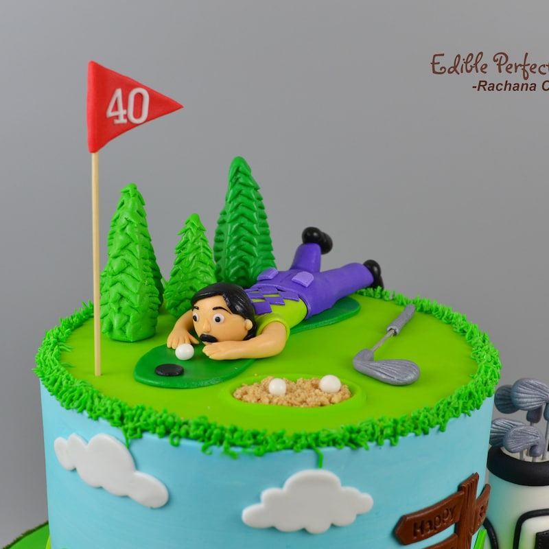 Golf Wedding Cake Topper - Etsy