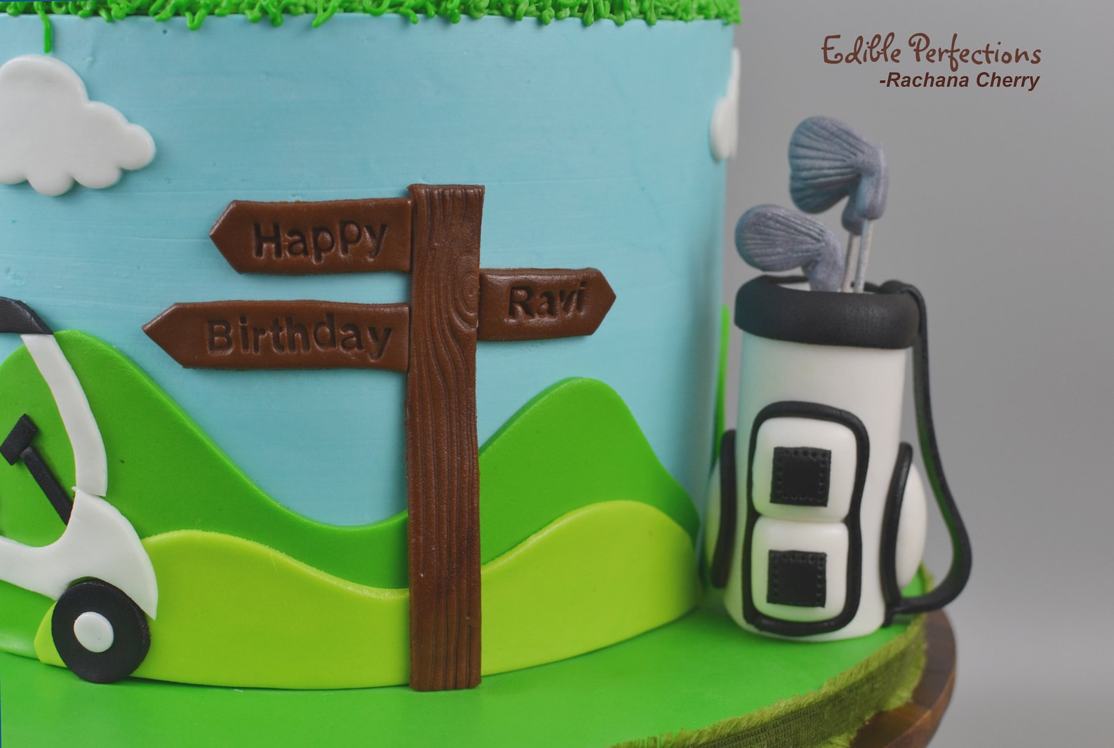 Golf theme cake toppers set | Etsy