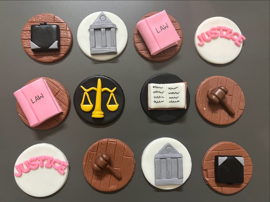 Law Theme Cupcake Toppers - Etsy