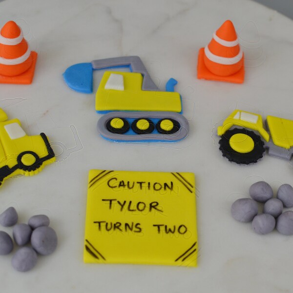 Truck Car Construction Fondant - Etsy
