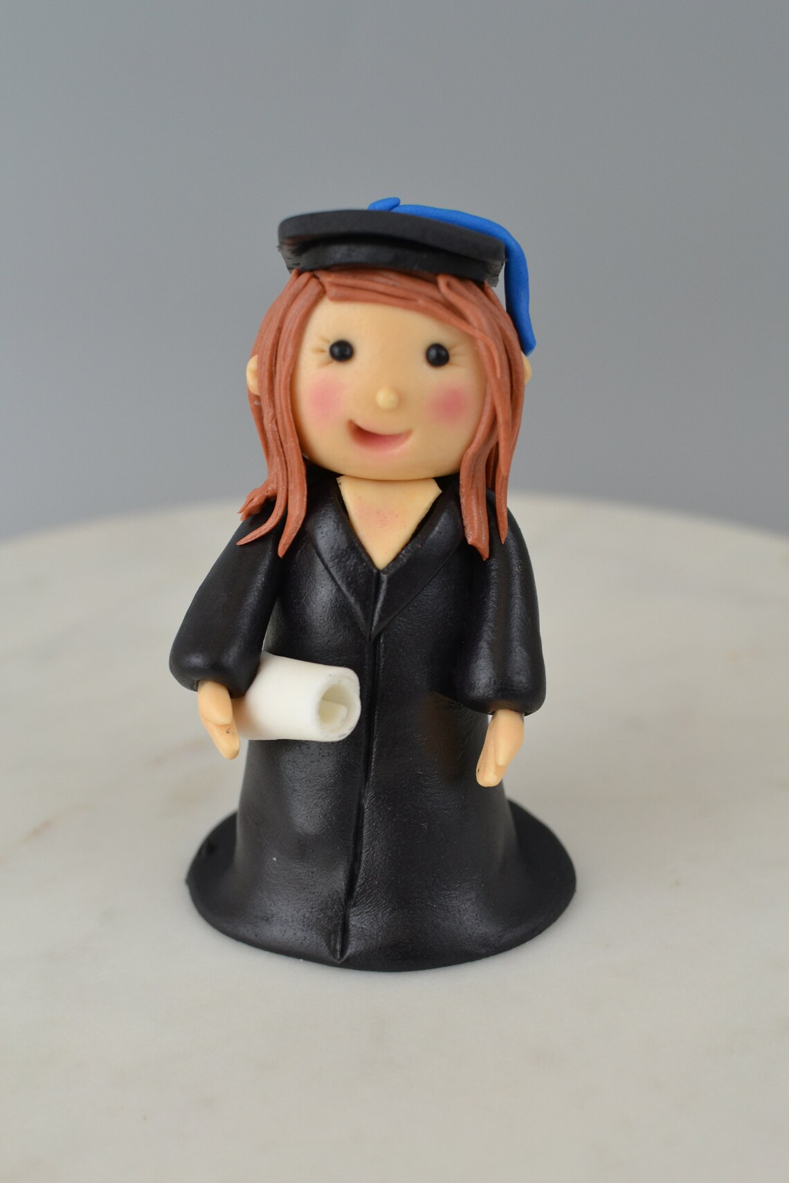 Graduation Girl Cake Topper Fondant Graduation Girl Figure - Etsy