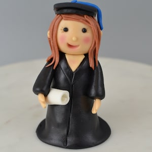 Graduation Girl Cake Topper, Fondant Graduation Girl Figure - Etsy