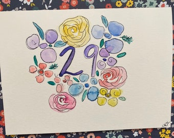 29th birthday card | Etsy