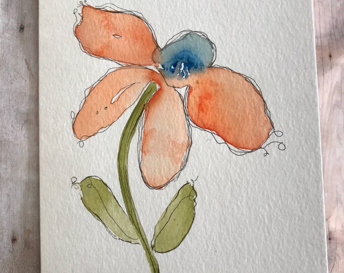 Original Watercolor Card, Homemade Cards, Hand Painted Greeting Cards ...