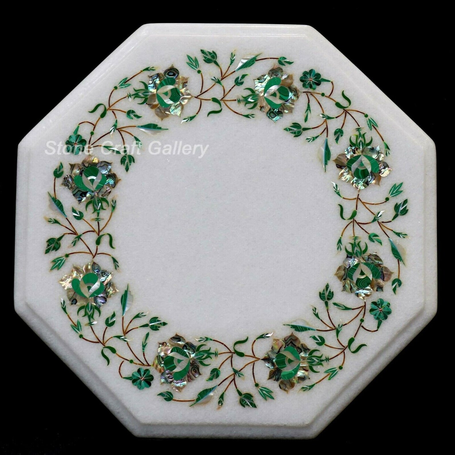 12 Marble Corner Table Top Semi Precious Stones - Etsy