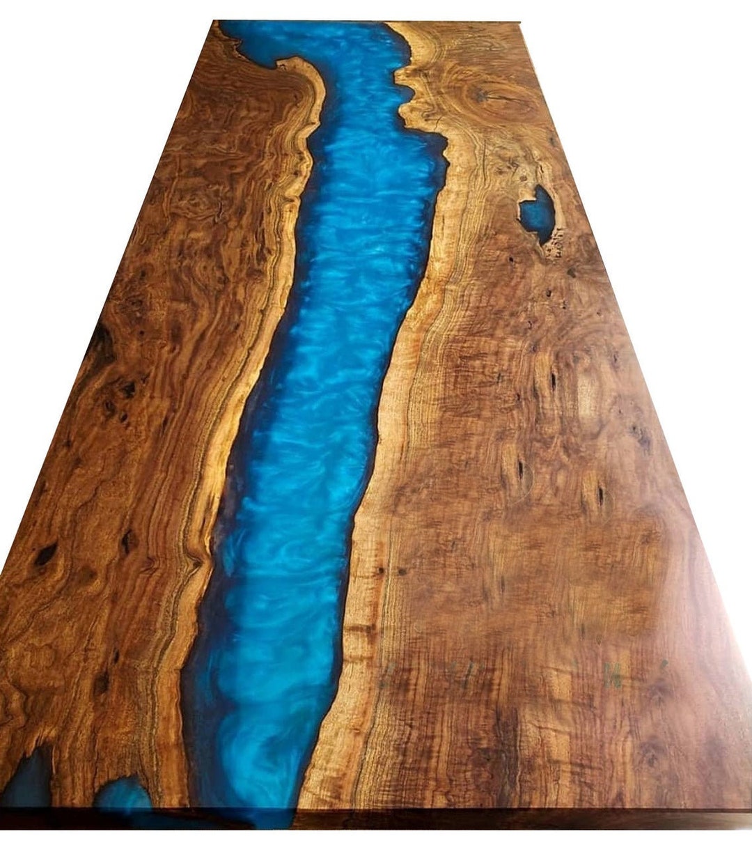 River Table Blue Resin Epoxy Resin River Table Coffee Blue - Etsy