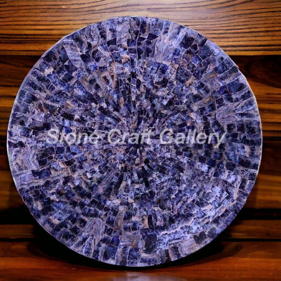 Amethyst Table Top - Natural Crystal Slice, Purple Geode Decor for Home ...
