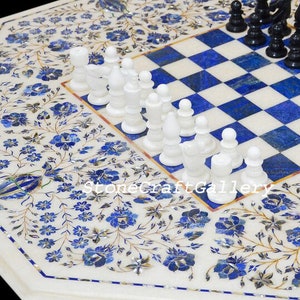 Marble Chess Table/ Chess Set Table /collectible Chess Table/ Luxury ...