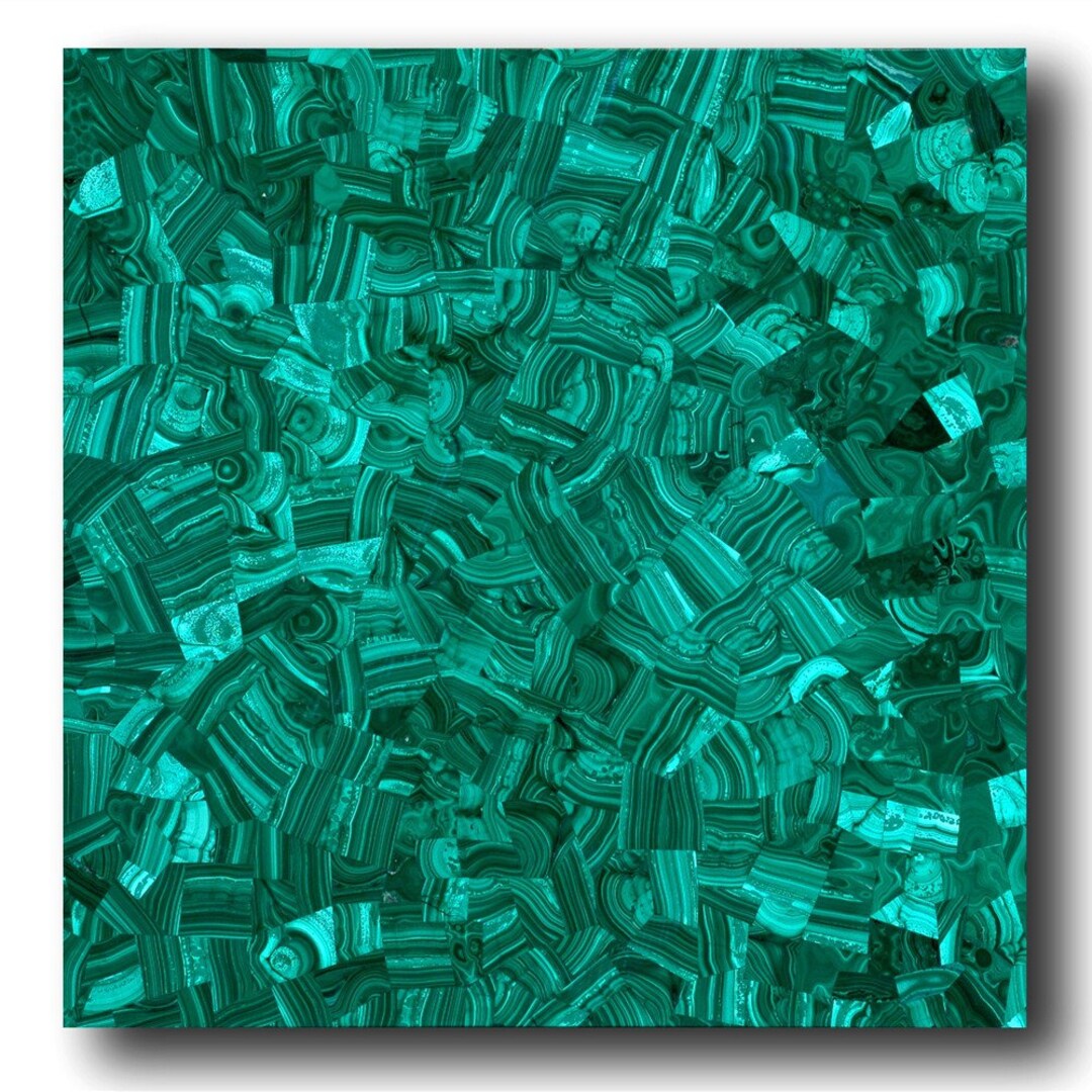 Malachite Marble Table Top Semi Precious Stone Handmade Pietra Dura ...