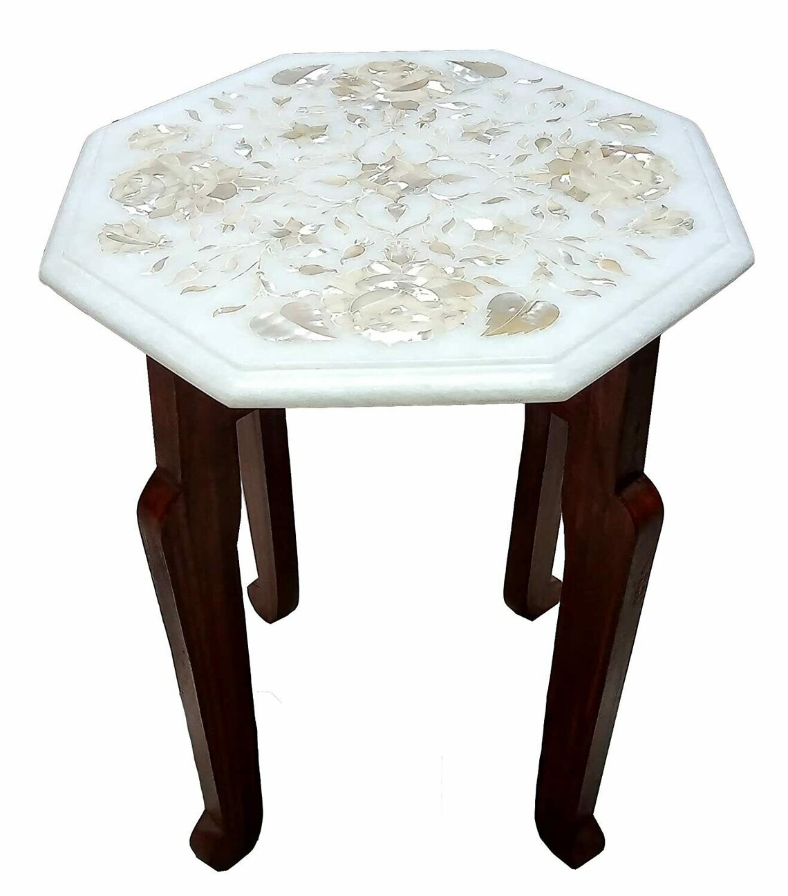 Marble Corner Table Top Semi Precious Stone Inlay Handicraft - Etsy