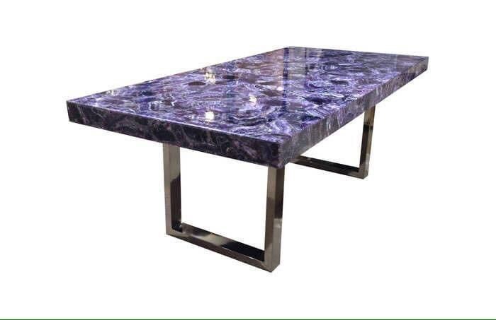 Amethyst Center Office Table Top / Counter Kitchen Tables Semi - Etsy