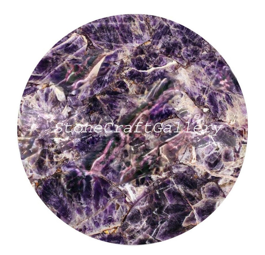 Table Top Kitchen Counter-top Wine Amethyst Semi Precious - Etsy