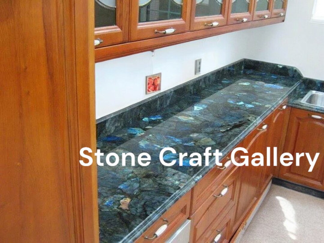 Labradorite Bars & Kitchen Slab Dining Table Top Slab, Labradorite ...