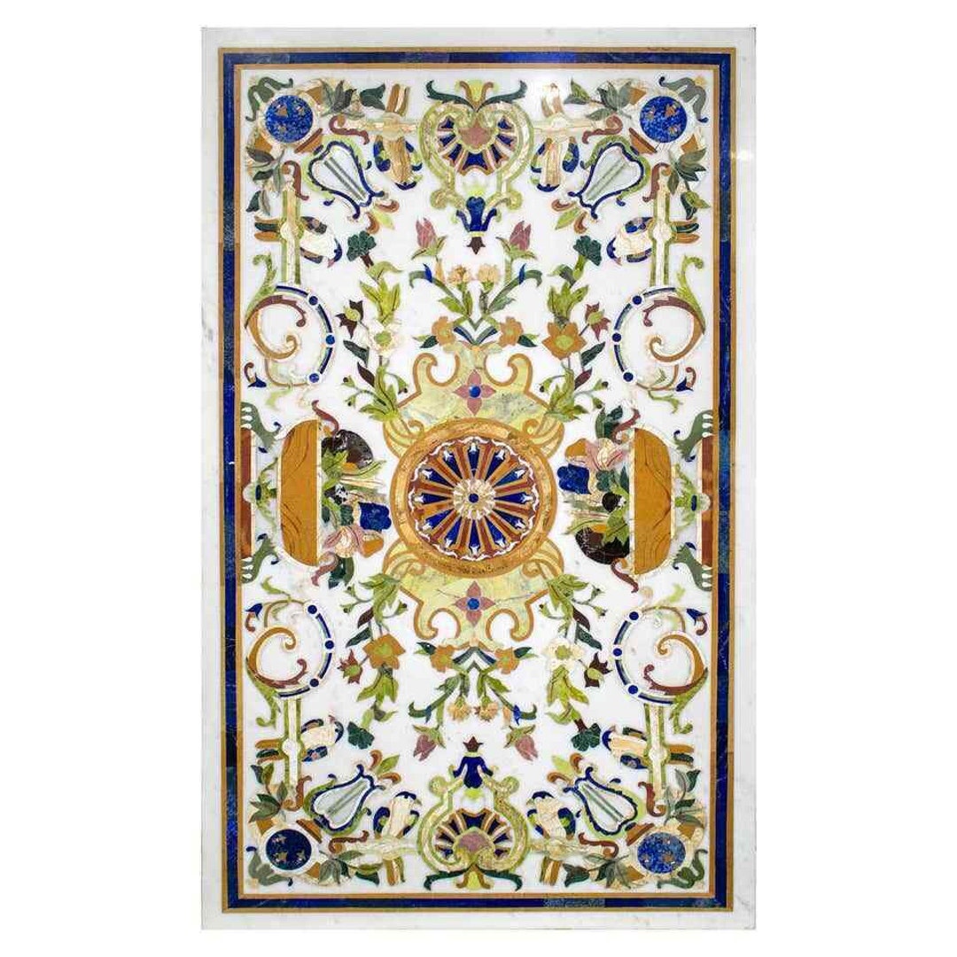 Marble Dining Center Table Handcrafted Coffee Table Inlay Work Home ...