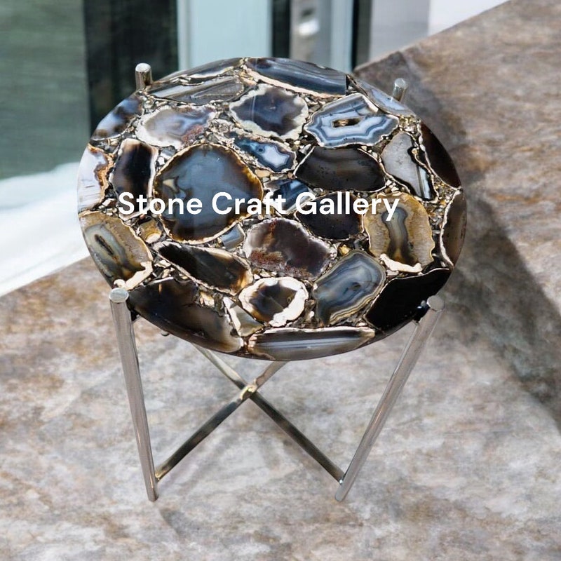 Agate End Table - Etsy