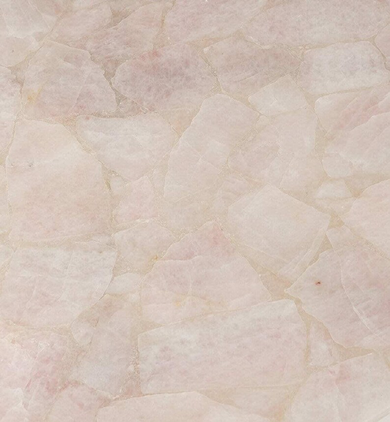 Pink Rose Quartz Dining Table / Rose Quartz Vanity Top / Rose - Etsy