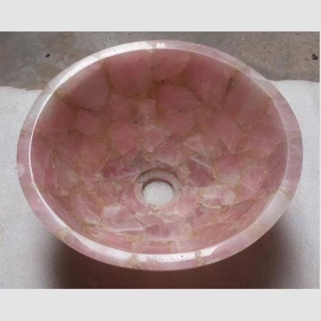 Rose Quartz Wash Basin Sink / Kitchen Counter Top Sinks / - Etsy