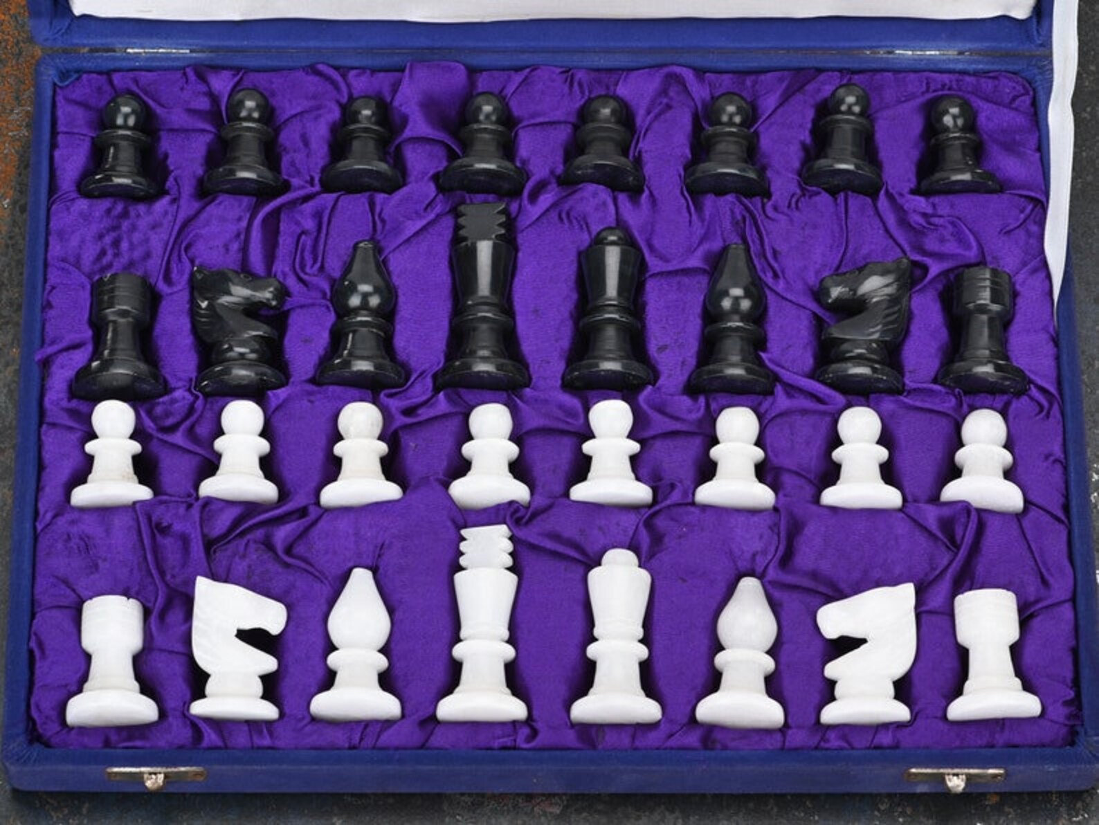 Marble Chess Table/ Chess Set Table /collectible Chess Table/ | Etsy