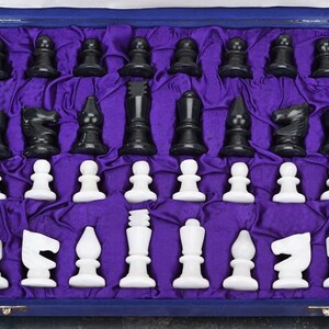Marble Chess Table/ Chess Set Table /collectible Chess Table/ Luxury ...