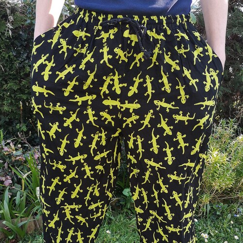Unisex Lizard Gecko Salamander Trousers Pants Cool Light Rayon - Etsy UK