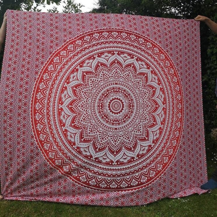 Mandala Design Indian Throw Wall Hanging Double/king Size Bohemian ...