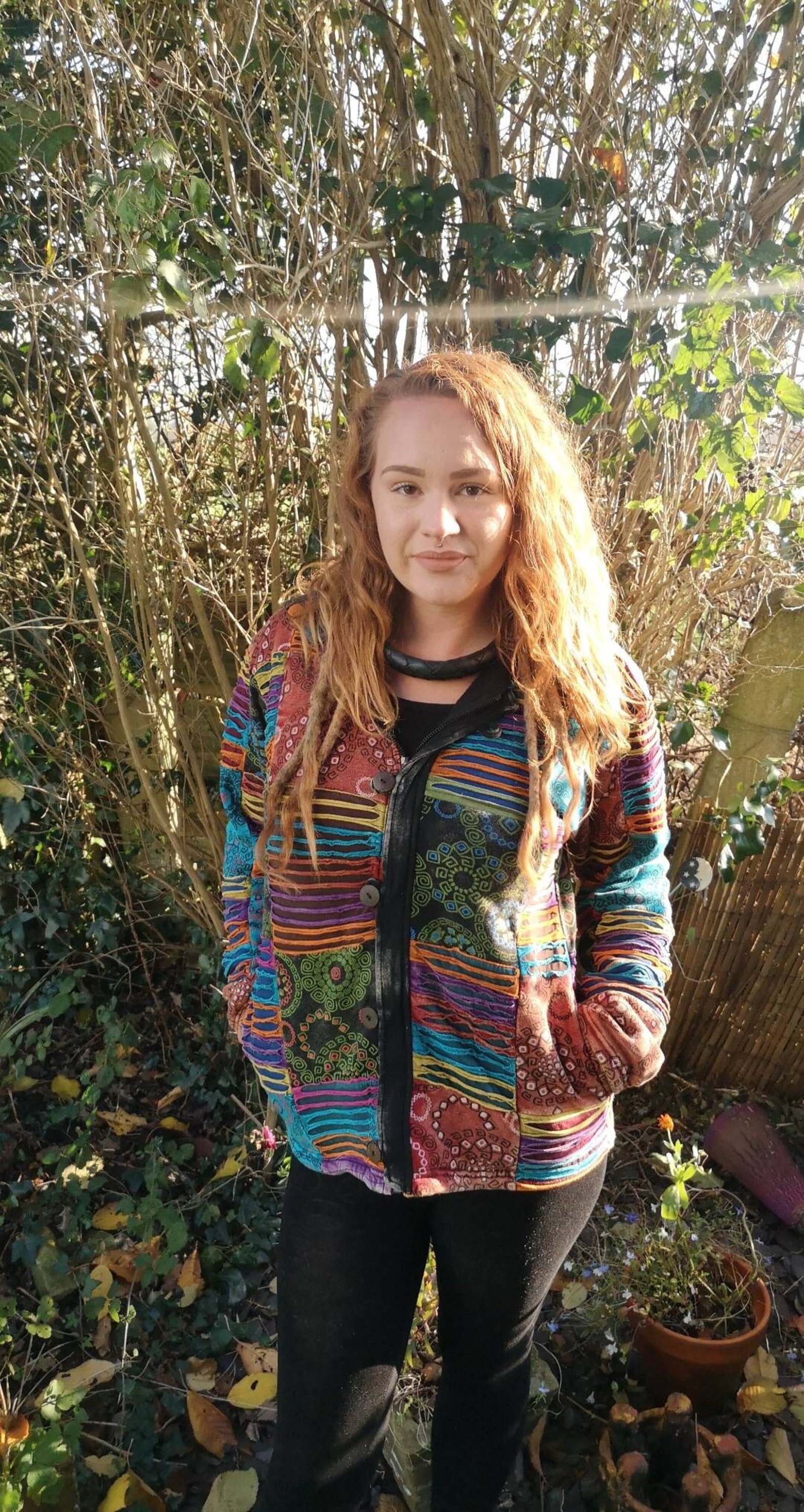 Men Women's Patchwork Slash Jacket Earth Tone Button up | Etsy UK