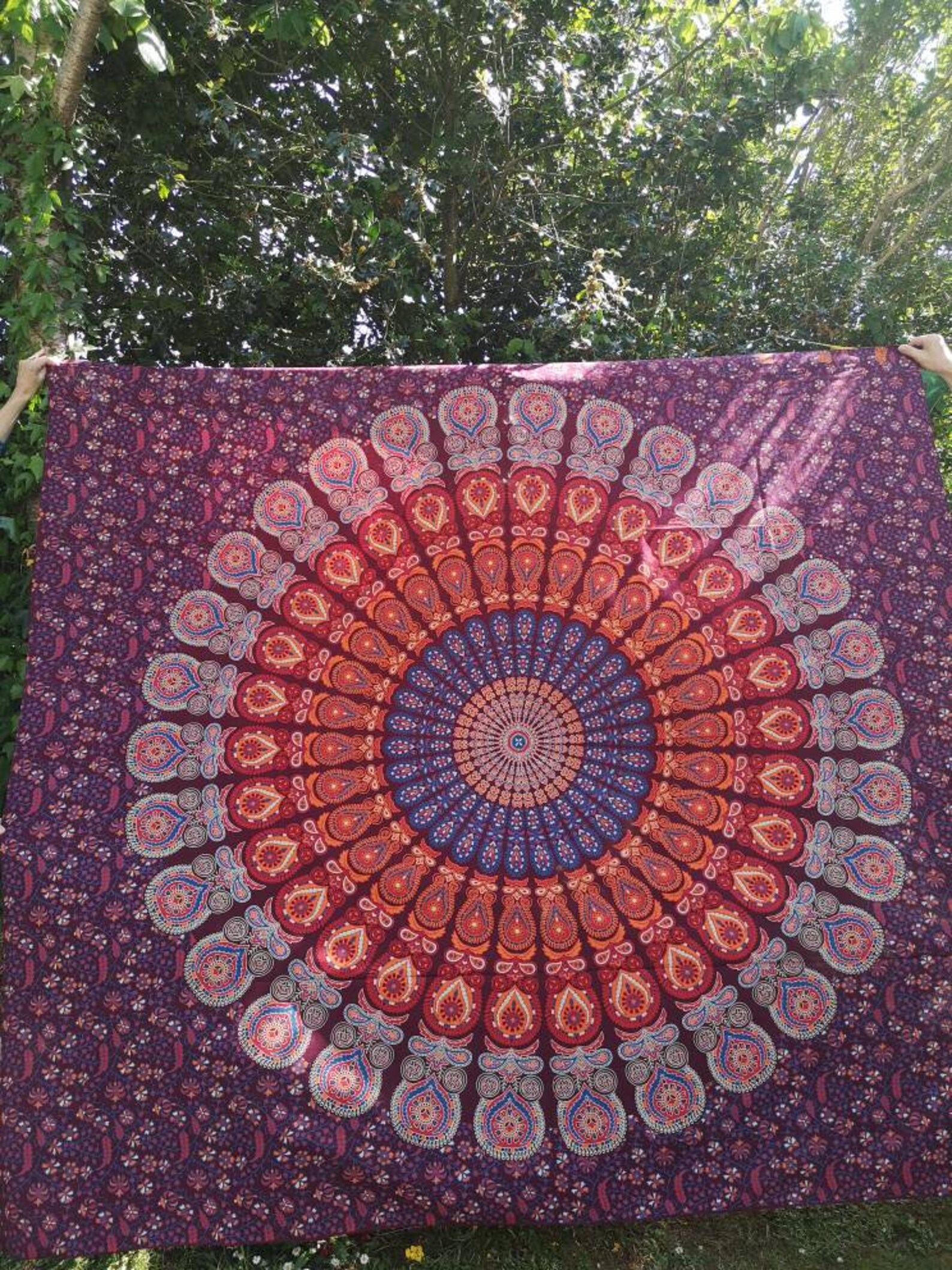 Mandala Design Indian Throw Wall Hanging Double/king Size | Etsy