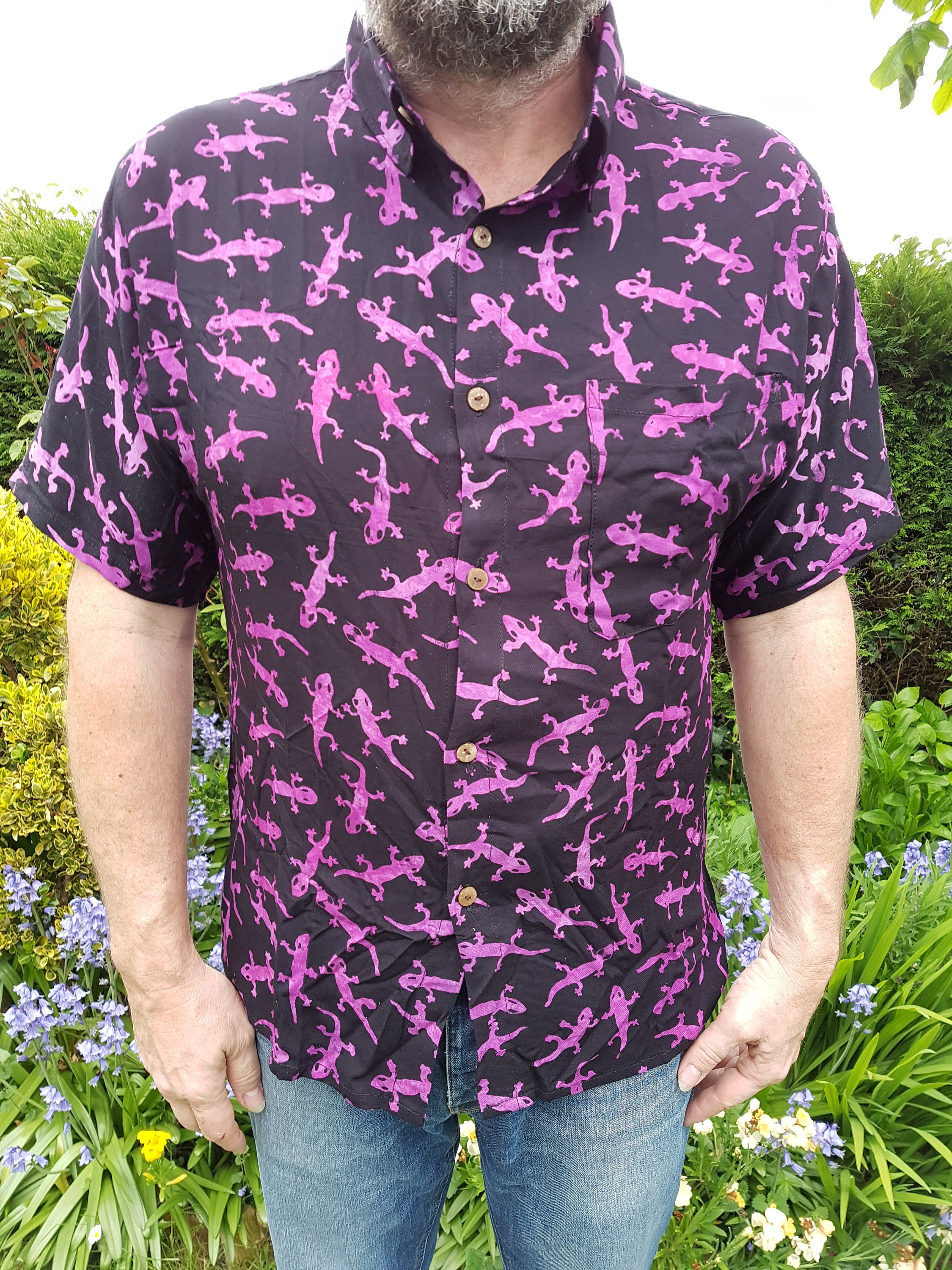 Unisex Lizard Gecko Salamander Shirts Cool Funky Light Rayon | Etsy