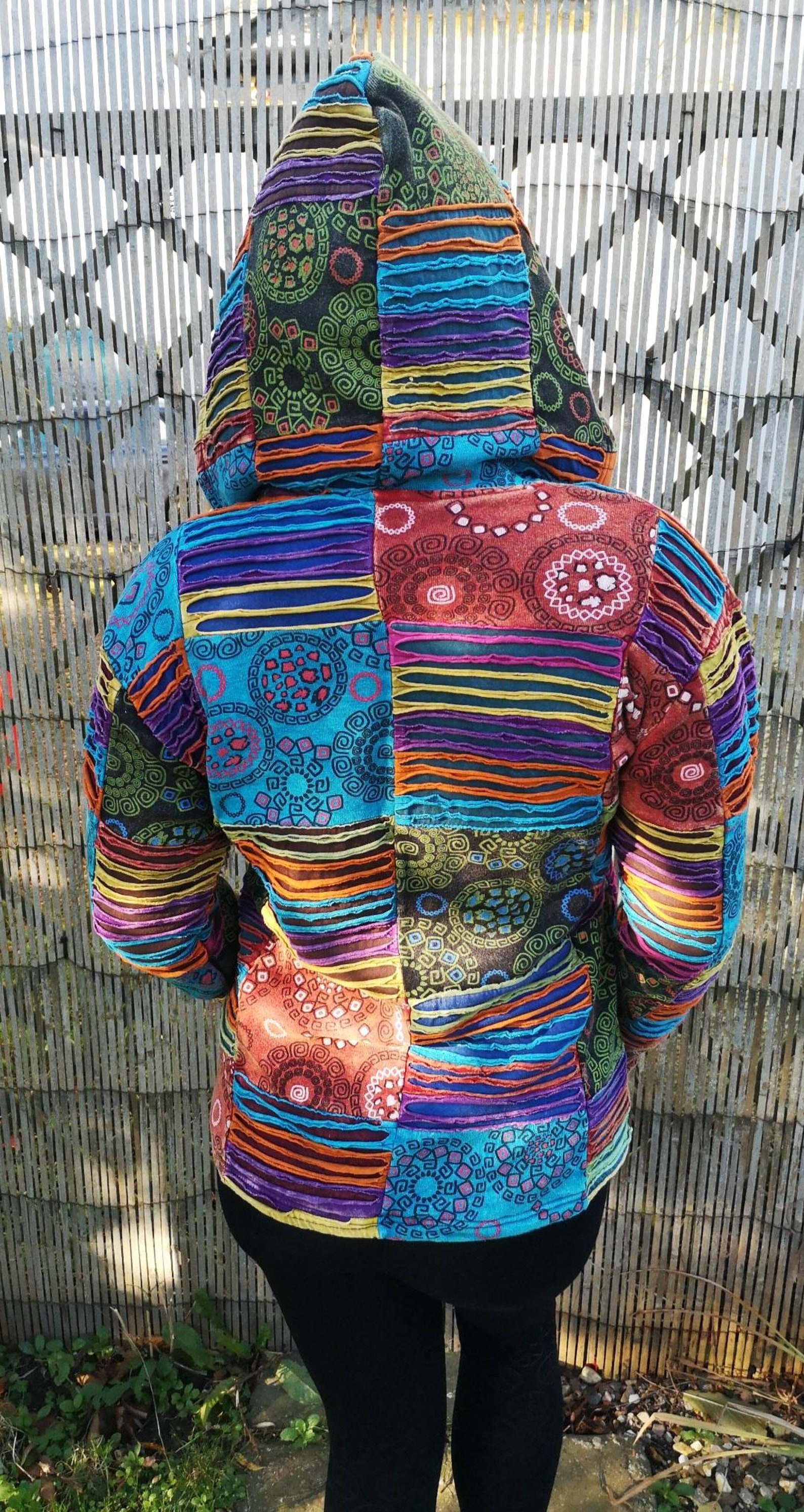 Men Women's Patchwork Slash Jacket Earth Tone Button up | Etsy UK