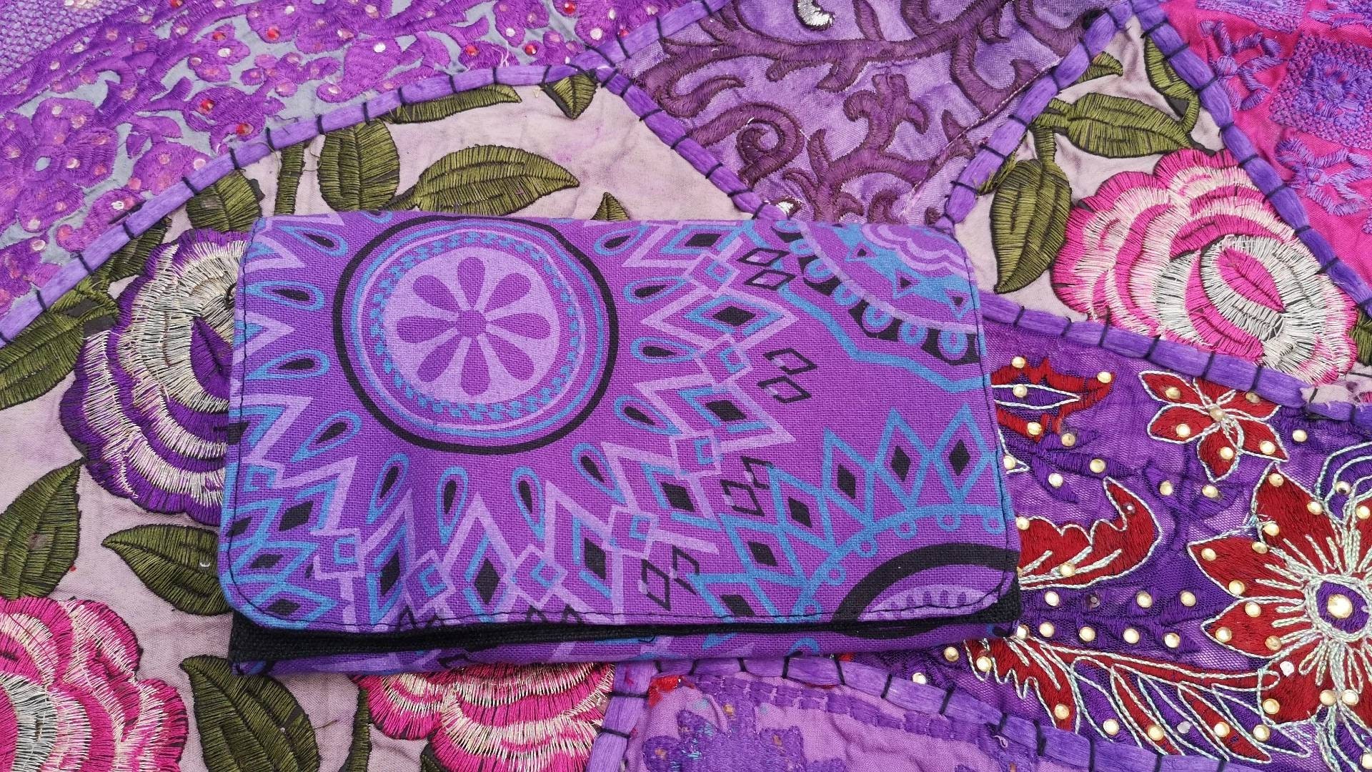 Bright Colourful Mandala Purse Wallet Mandala Spiral Pattern - Etsy UK