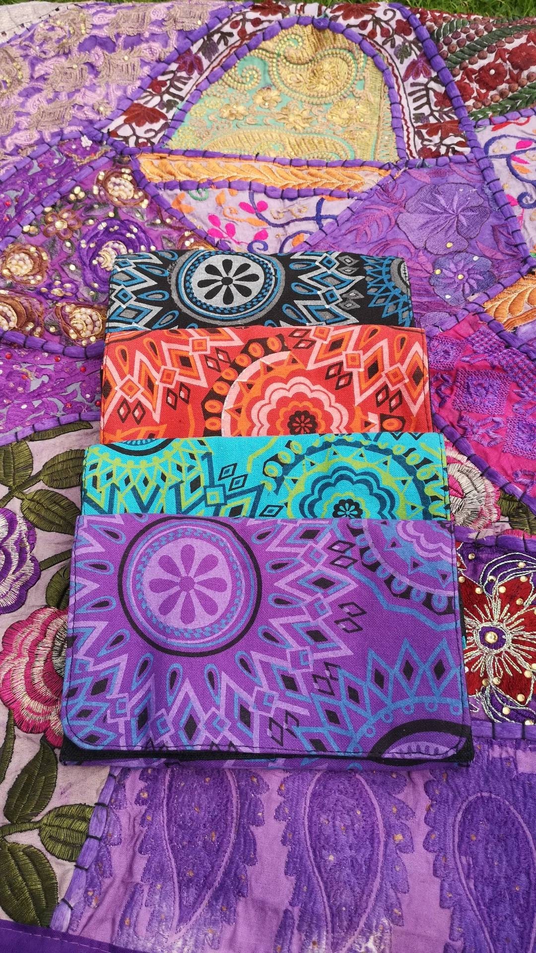 Bright Colourful Mandala Purse Wallet Mandala Spiral Pattern - Etsy UK