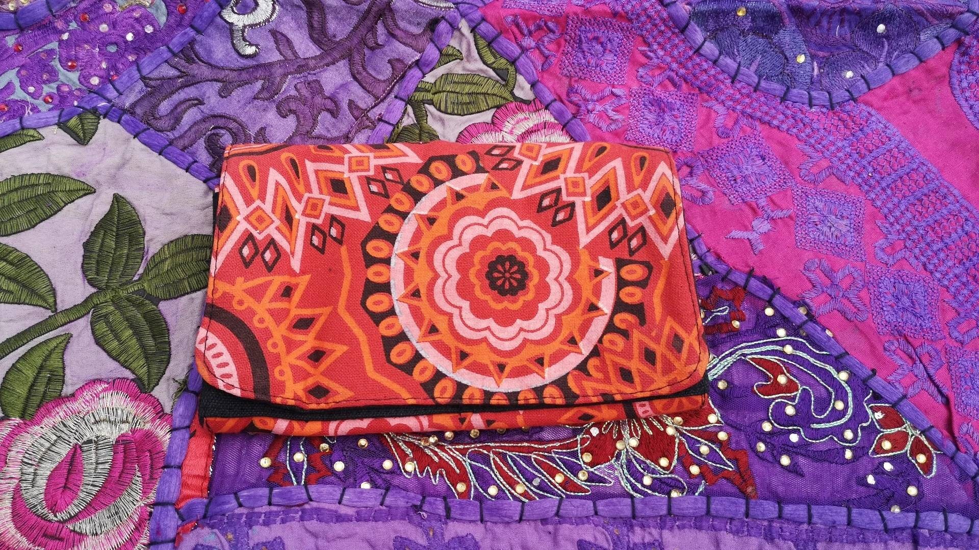 Bright Colourful Mandala Purse Wallet Mandala Spiral Pattern - Etsy UK