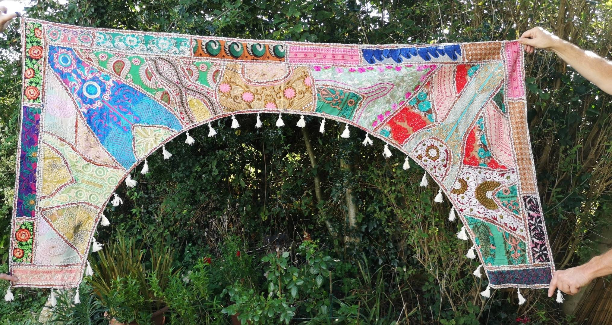 Indian Handmade Large Size Toran Colourful Wall Hanging Gate | Etsy