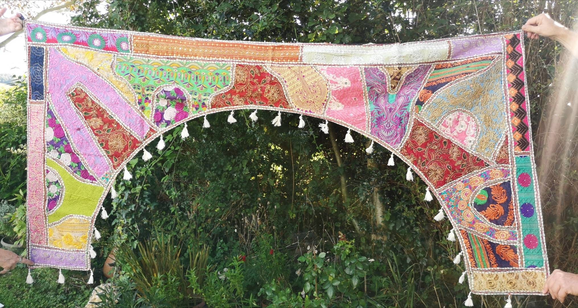 Indian Handmade Large Size Toran Colourful Wall Hanging Gate - Etsy UK