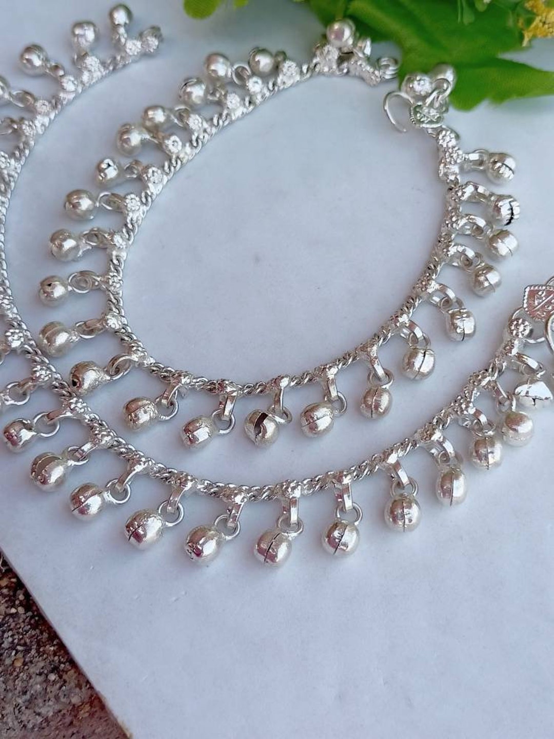 Pair of Baby Anklets Kids Silver Anklet Indian Silver - Etsy