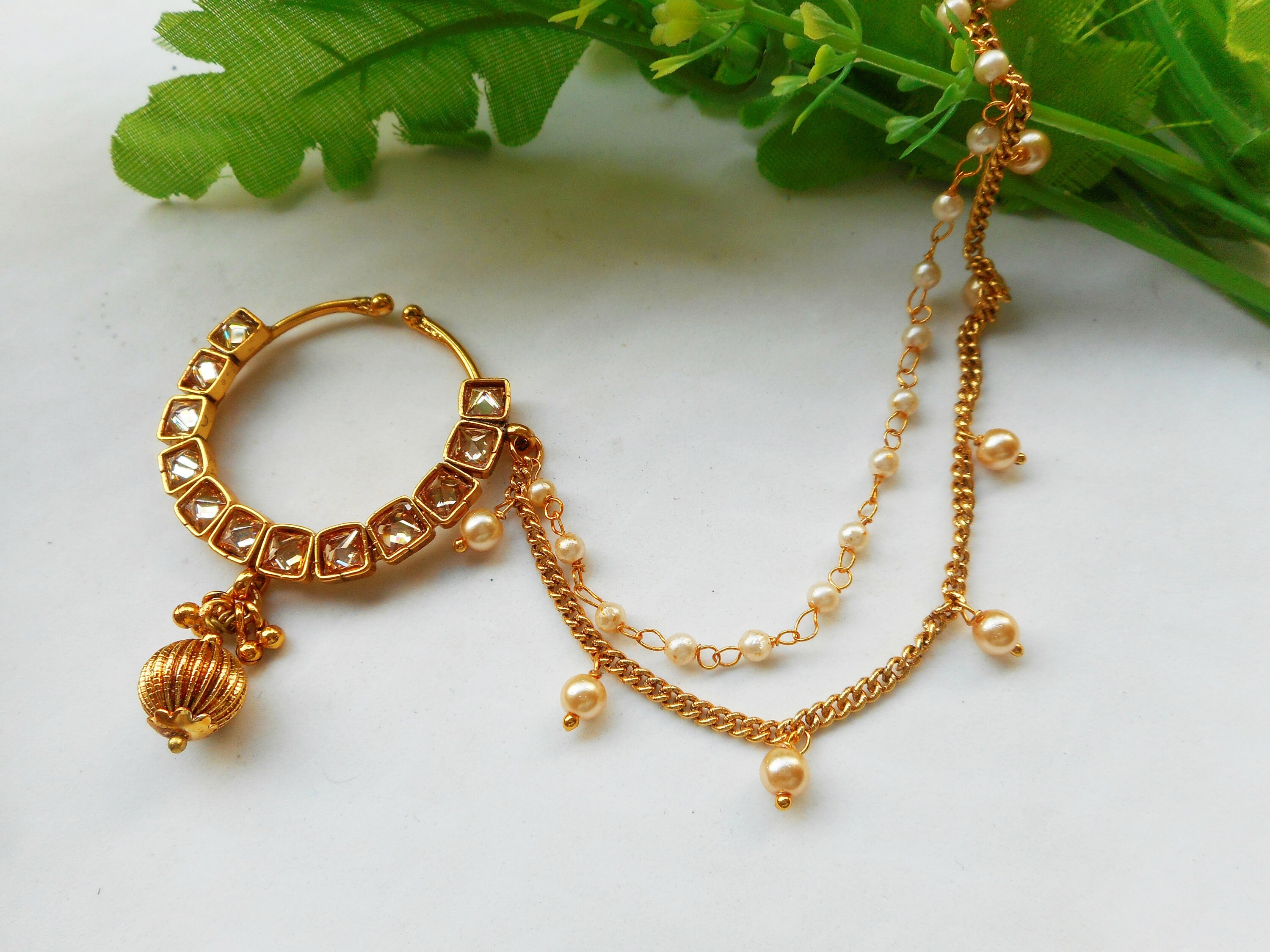 Indian Nose Jewelry Indian Nose Ring Nath. - Etsy