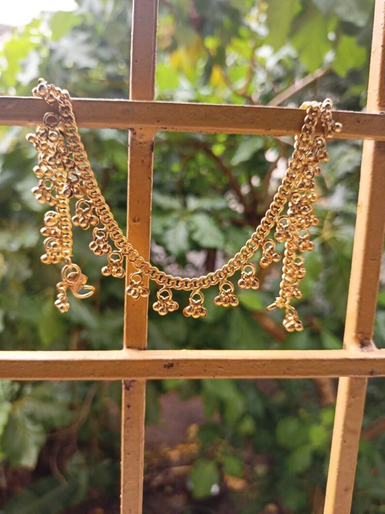 Indian Gold Anklets - Etsy UK