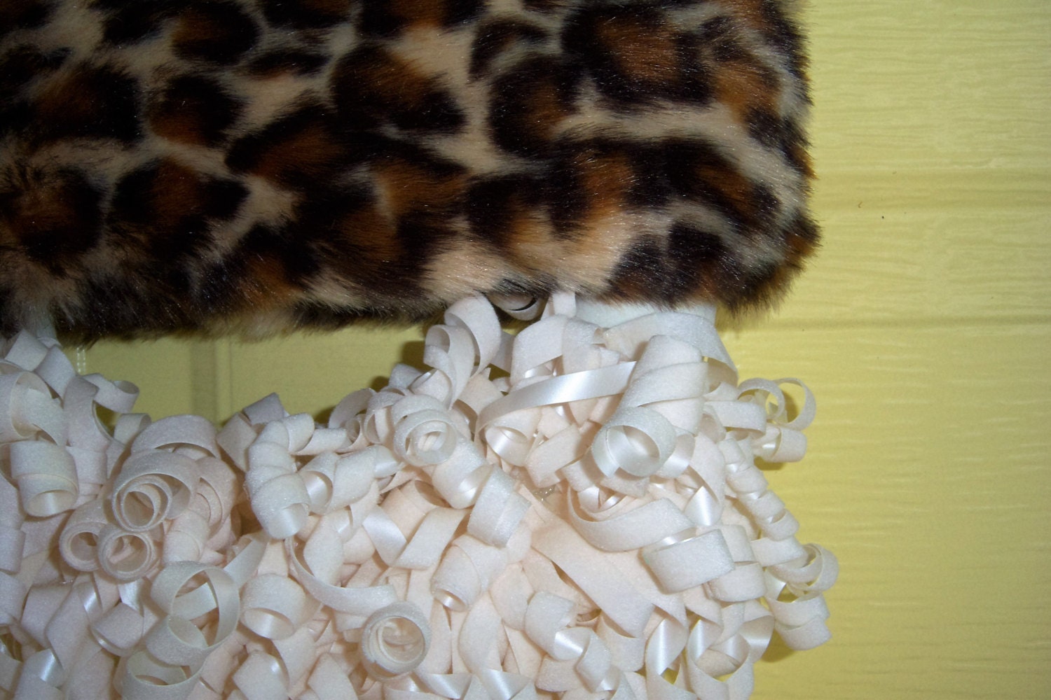 FUN Leopard Santa Hat Hand-made Wreath - Etsy