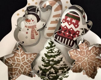 Christmas Cookie Cutters, Winter Time Cookie Cutters, Set of 3 Cookie ...
