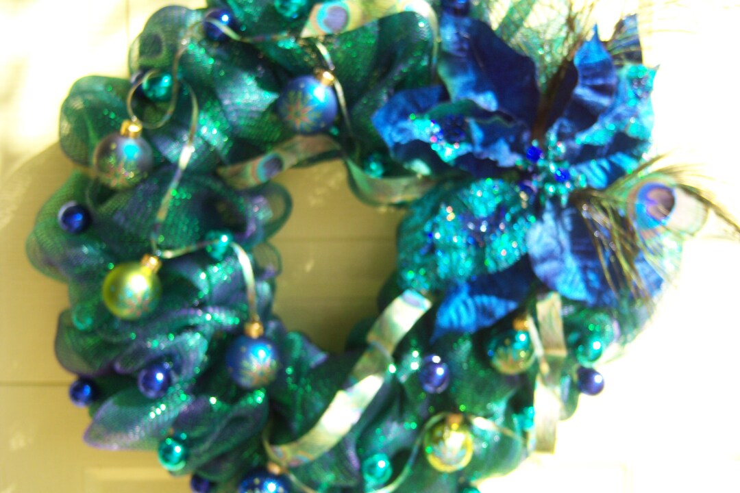The Glorious Peacock Wreath- - Etsy