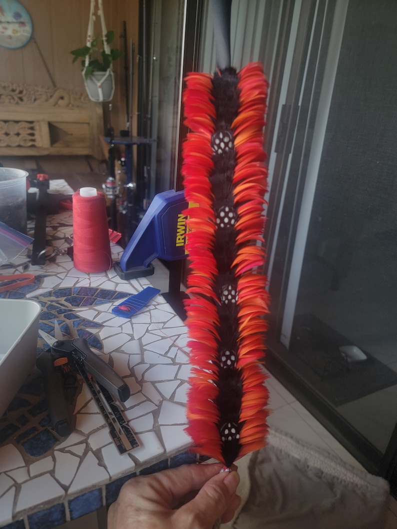 Feather Lei - Awikiwiki (big Island Lava Colors), "master Quality" per ...