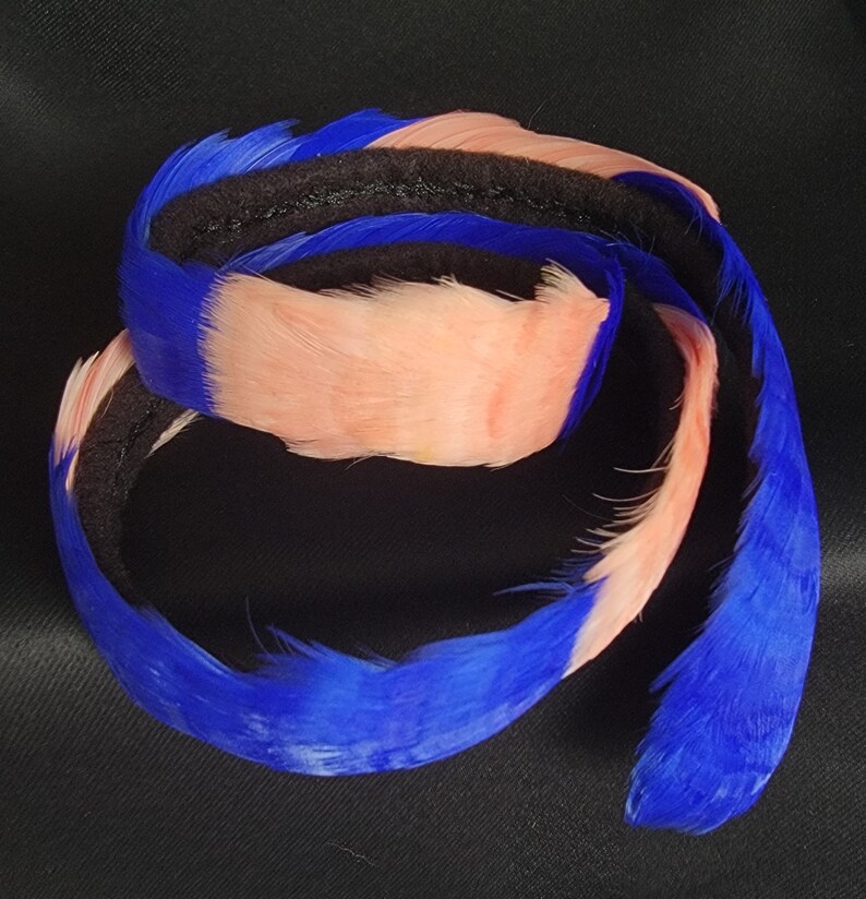 Blue Bird Humupapa hawaiian Feather Hatband 25 X - Etsy