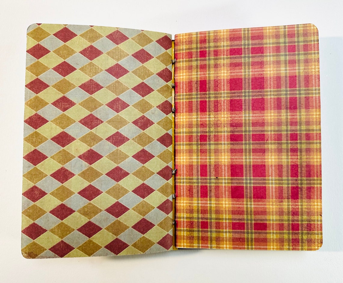 Coptic Stitch Upcycled Beautiful Art or Writing Journal With - Etsy