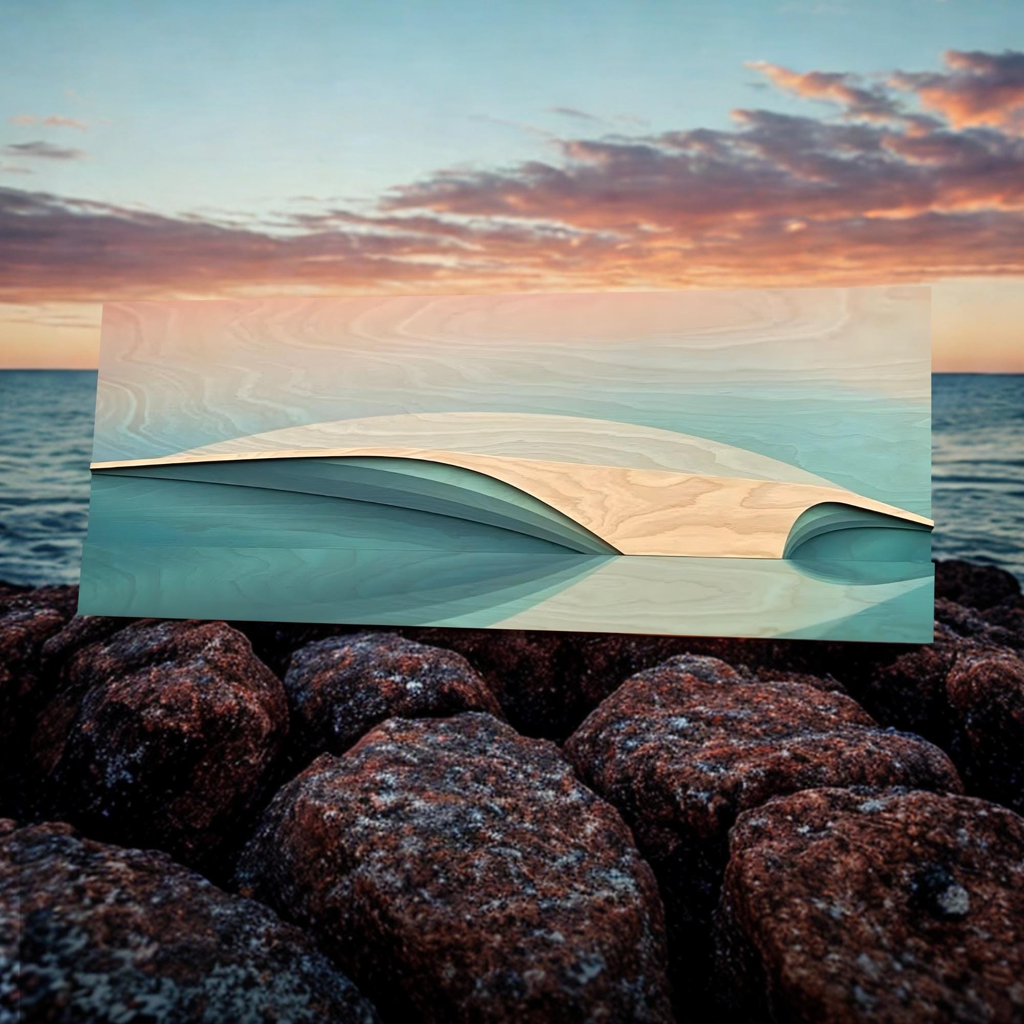 BEACH BREAK - 3D Wood Sculpture - Etsy