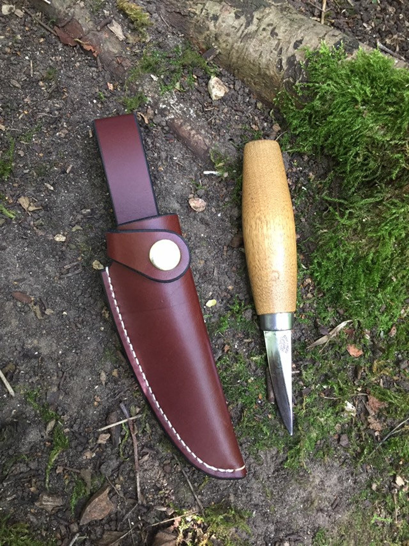 Mora 120 / 122 sloyd / woodcarving knife sheath with belt loop | Etsy