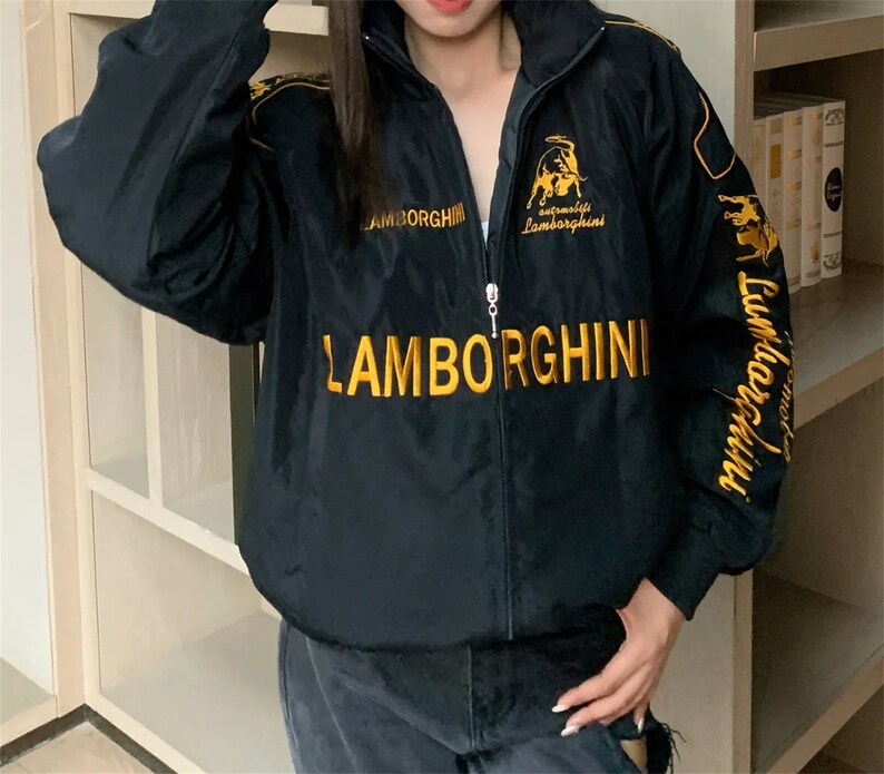 F1 Racing Suit Jacket Lamborghini Retro Track Jacket, Fashionable ...