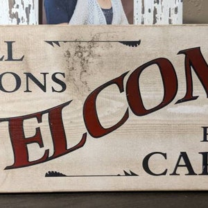 Vintage Bar Sign, 'all Nations Welcome Except Carrie' - Etsy