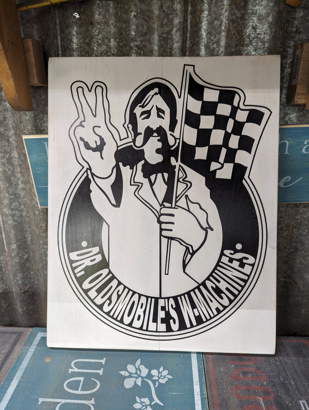 Rustic Dr. Oldsmobile W-machines Sign: Vintage Style Pine Wood - Etsy